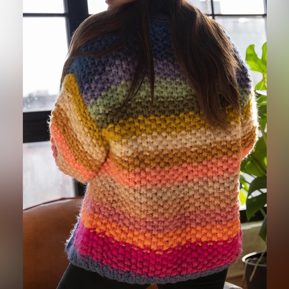 SAACHI | Sweaters | Saachi Womans Mayflower Multicolor Cardigan Sweater ...